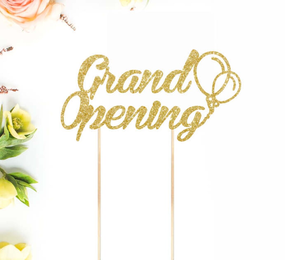 Grand Opening Cake Topper L Shop Opening Cake Topper L Party - Etsy