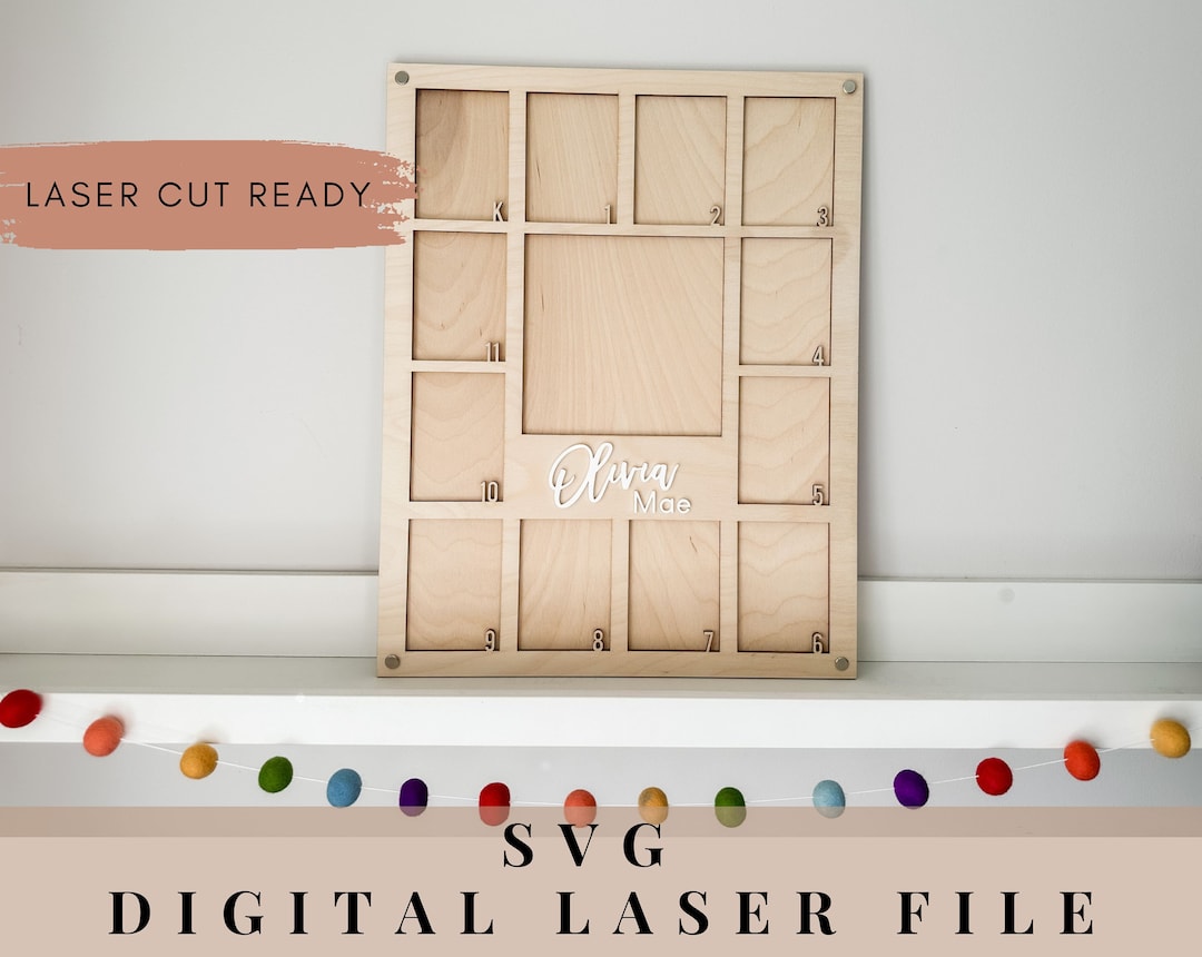 School Years Photo Frame SVG, Graduation Picture Frame SVG File, Kids ...