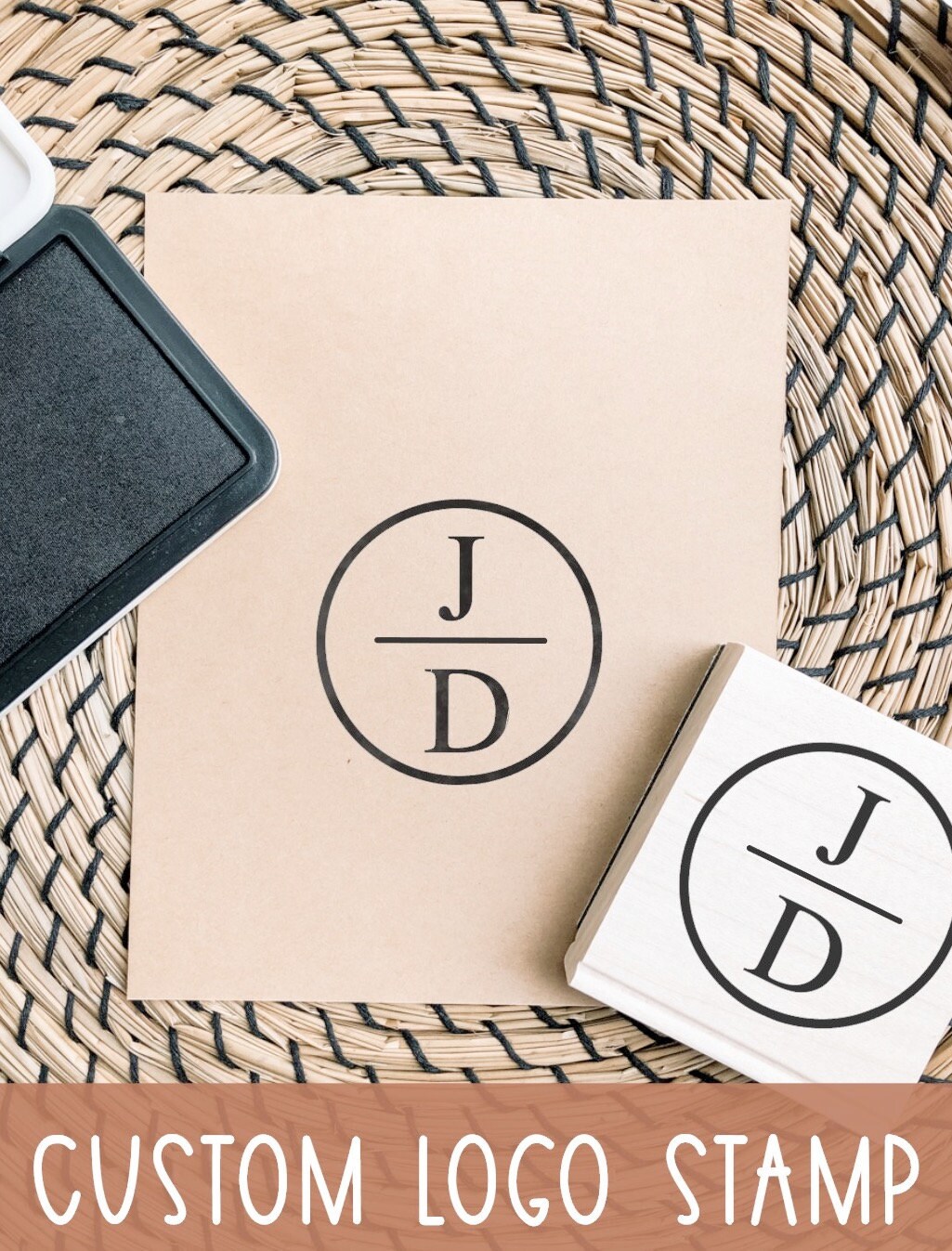 Custom logo stamp Logo rubber stamp Logo stamp Business | Etsy