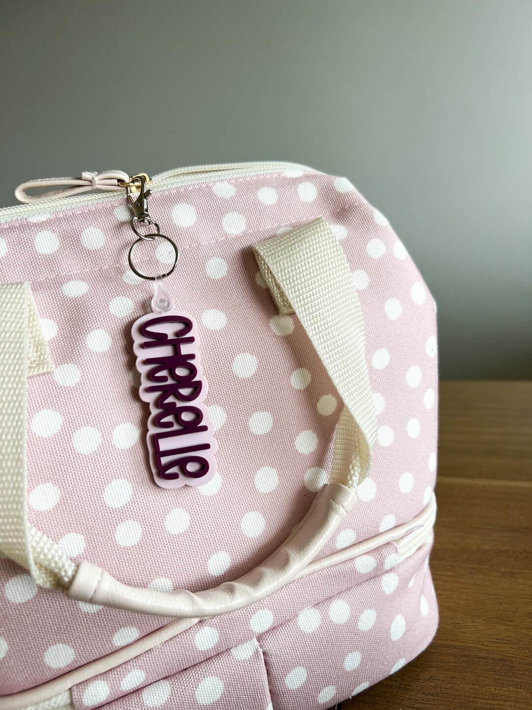 Acrylic Bag Tag, Back to School, Name Keychain, Backpack Tag, Acrylic ...