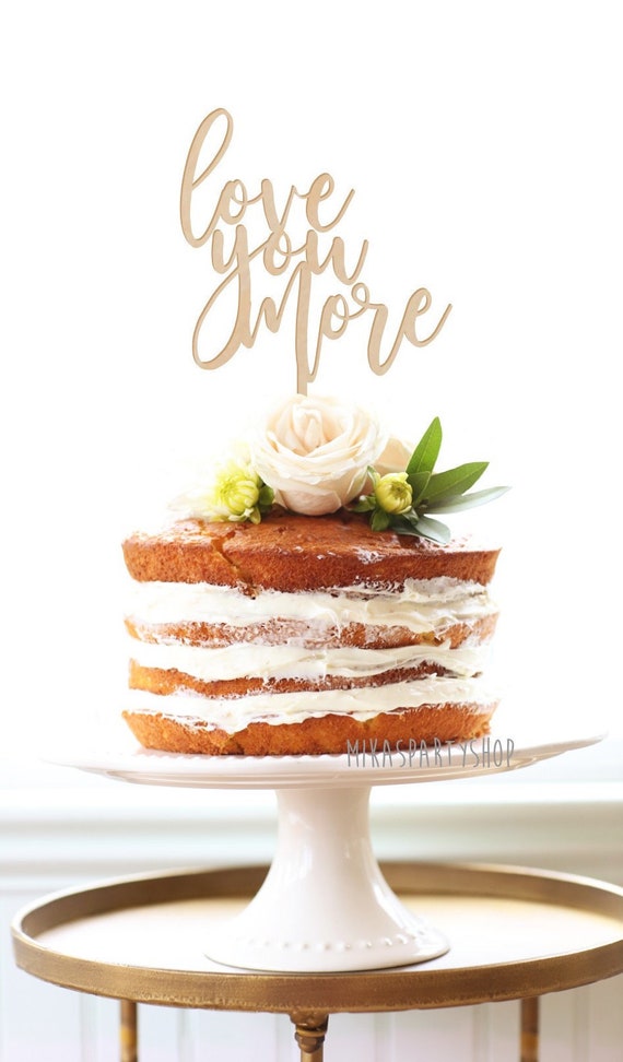 Wedding Cake Topper l Heart Wedding Cake Topper l Forever Cake Topper l ...