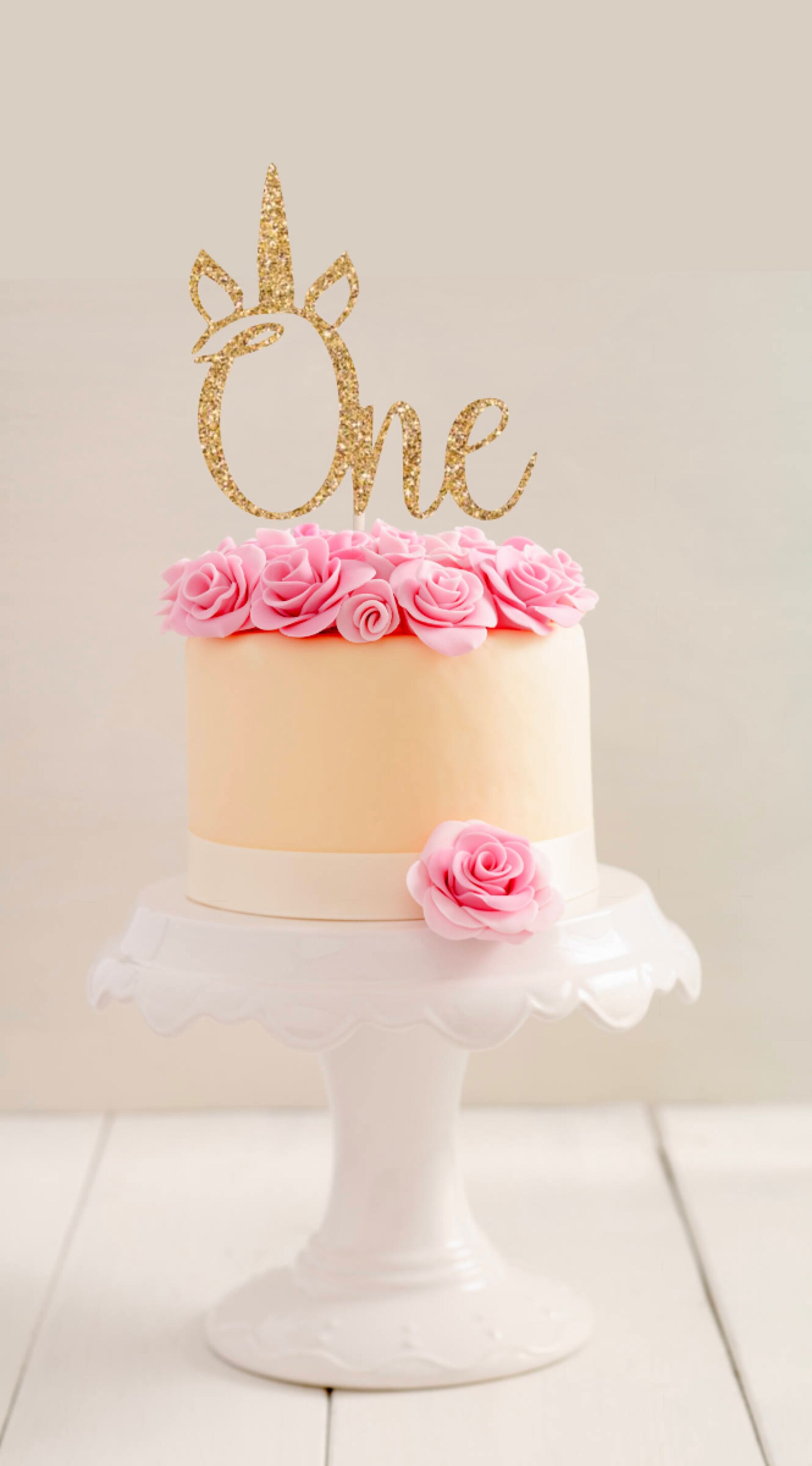 One Cake Topper First Birthday Cake Topper First | Etsy