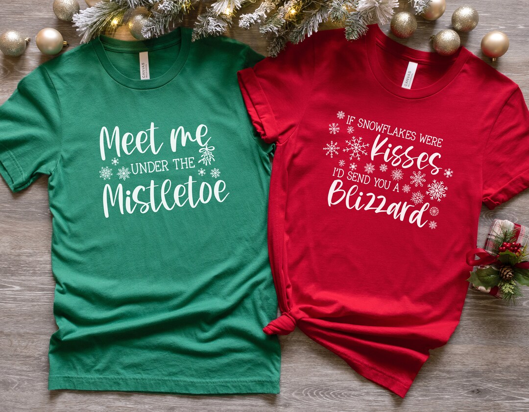 Couple's Matching Christmas T Shirts Christmas Unisex - Etsy