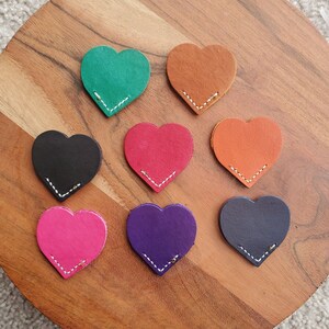 Heart Bookmark Real Leather, Gift for Her, Wedding Favor, Booklover ...