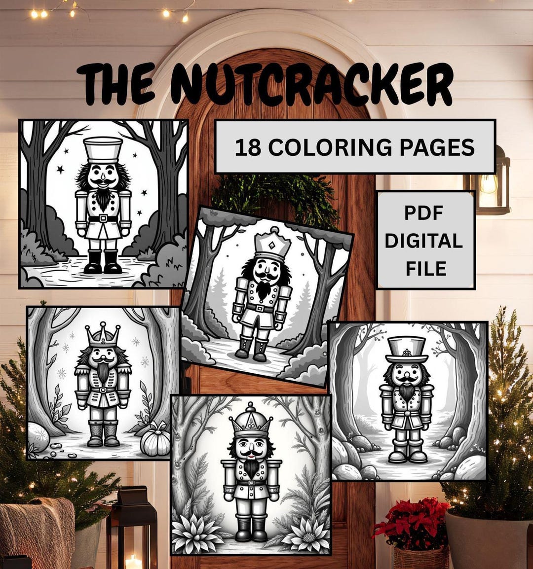 The Nutcracker Coloring Pages, Digital File - Etsy