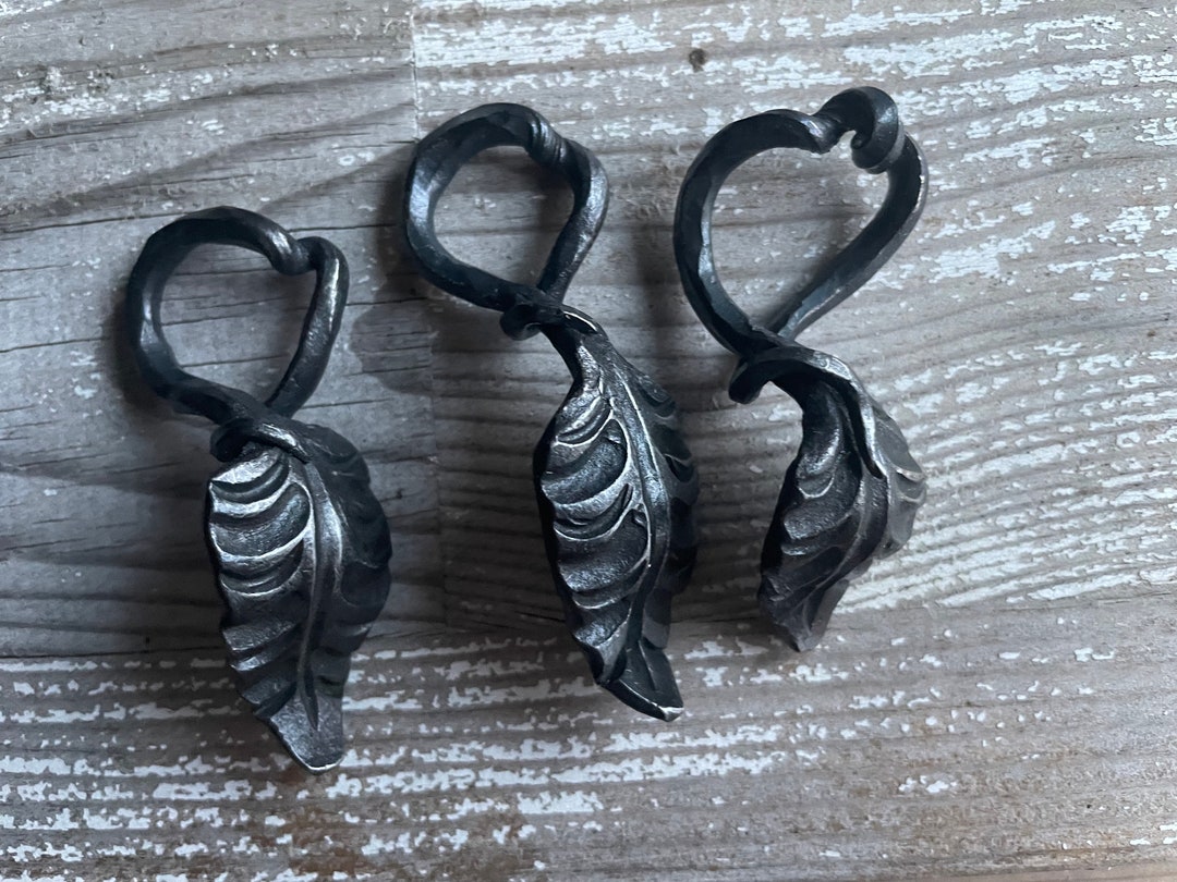 Forged Gothic Leaf Key Fob - Etsy
