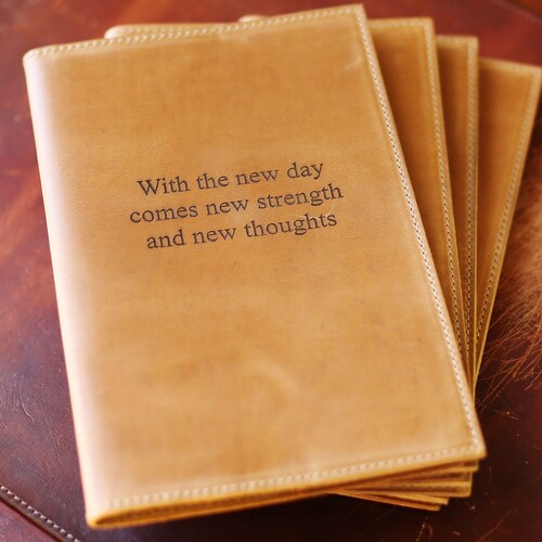 Personalized Distressed Leather Composition Notebook Cover - Etsy