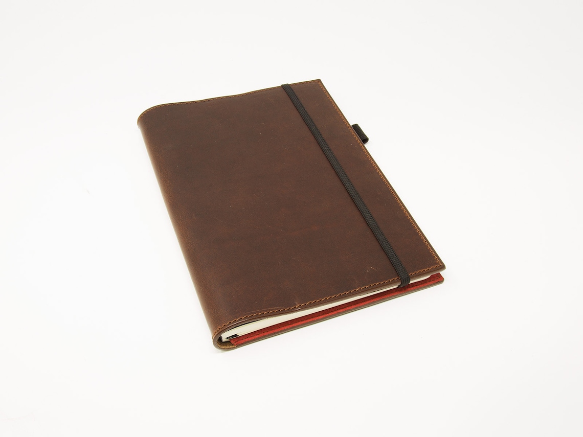 Leather Folio Leuchtturm A5 Notebook Cover Handmade - Etsy