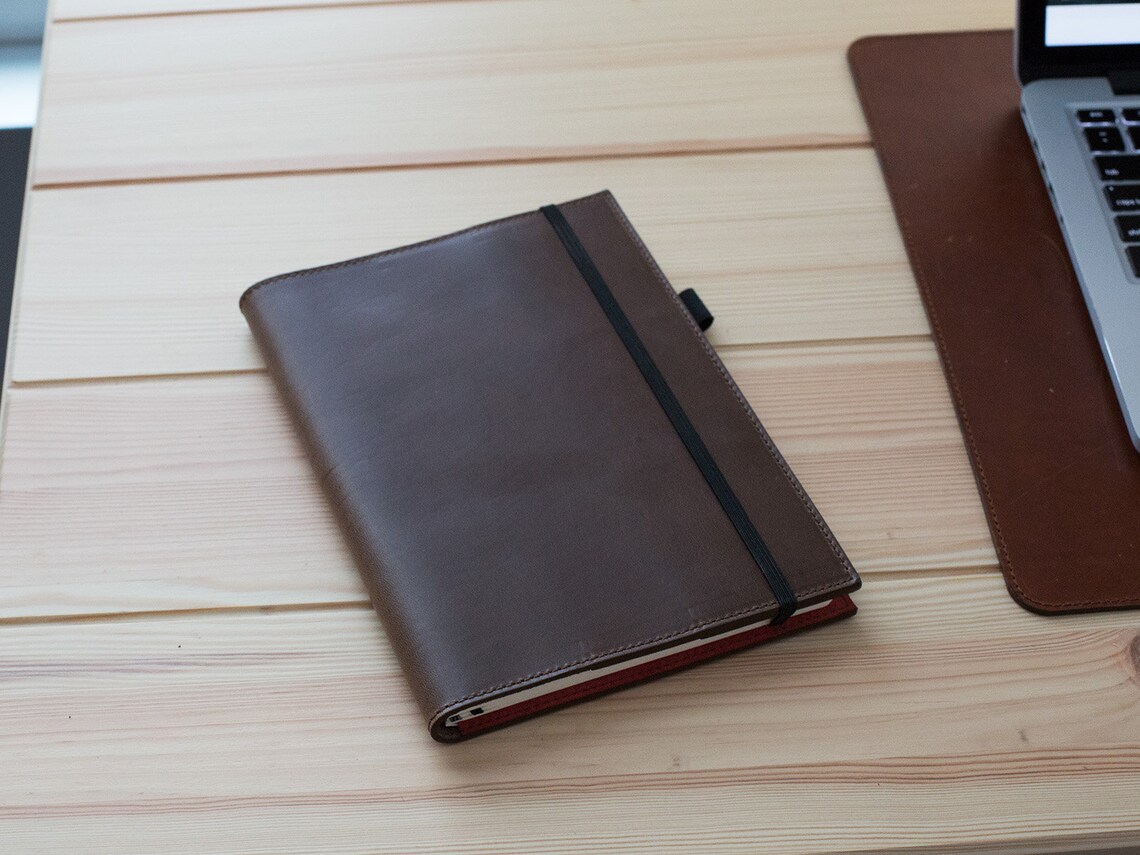 Personalized Leather Folio, Journal Cover for A5 Leuchtturm1917 ...