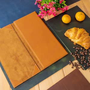 Trifold Menu, Leather Menu Book, Wine List Menu, Engraved Menu Cover ...