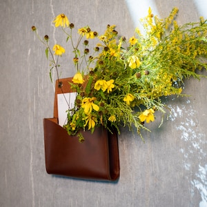 Large Leather Mailbox, Mail Box, Wall Pocket, Office Organizer, Wall ...