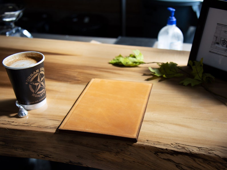 Leather Custom Menu Holder / Hard Cover Menu Folder With - Etsy