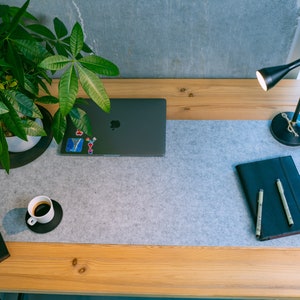 Large Desk Mat 100 X 40 Cm, Felt Table Pad 40''x16'', Table Mat for ...