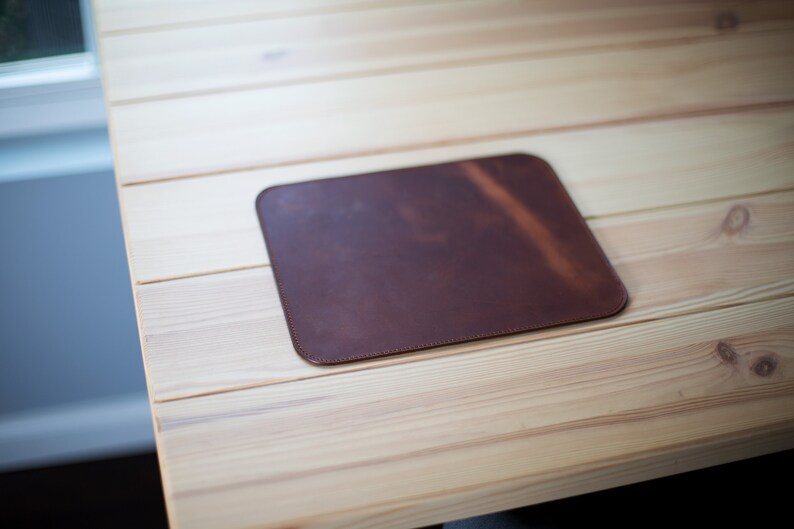 Tan Leather Mouse Pad / Premium Quality Mouse Mat / Real | Etsy