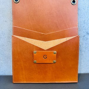 Large Leather Mailbox, Mail Box, Wall Pocket, Office Organizer, Wall ...