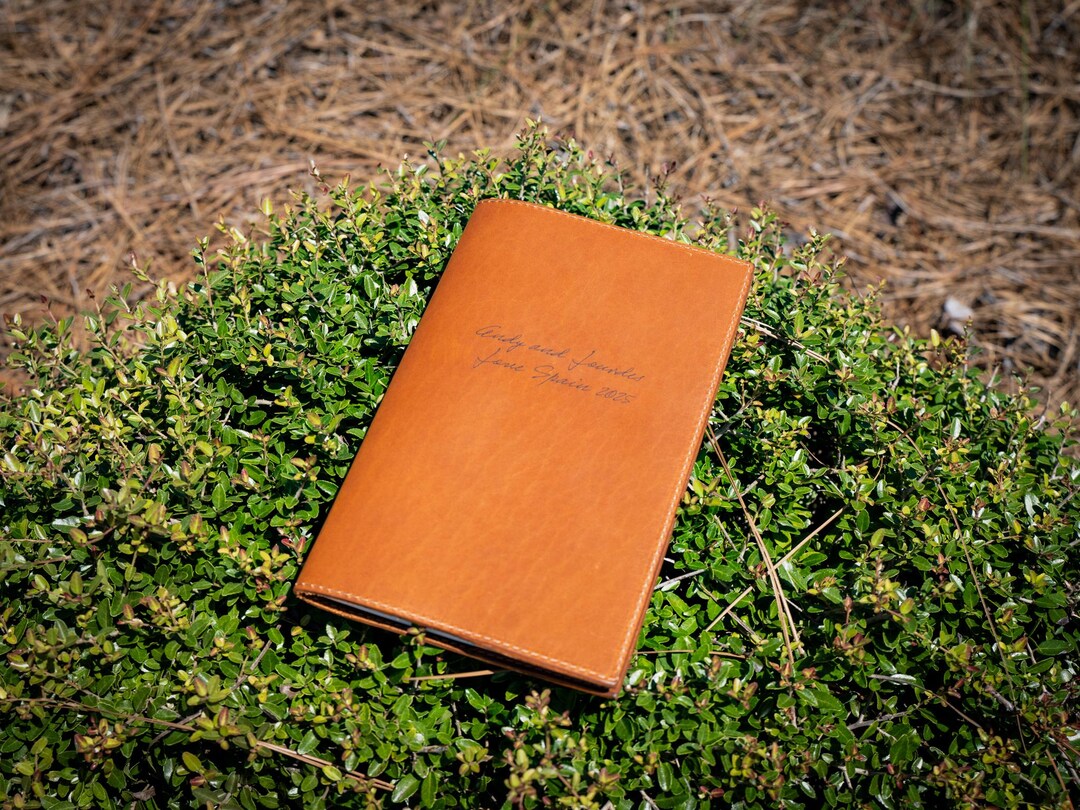 Personalized Leather Journal Cover: Custom Engraved Moleskine Cahier ...