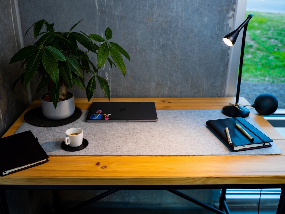 Large Desk Mat 100 X 40 Cm, Felt Table Pad 40''x16'', Table Mat for ...