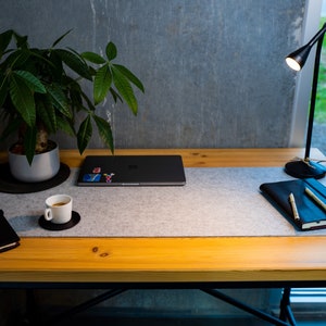 Large Desk Mat 100 X 40 Cm, Felt Table Pad 40''x16'', Table Mat for ...