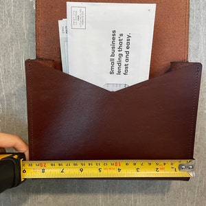 Large Leather Mailbox, Mail Box, Wall Pocket, Office Organizer, Wall ...