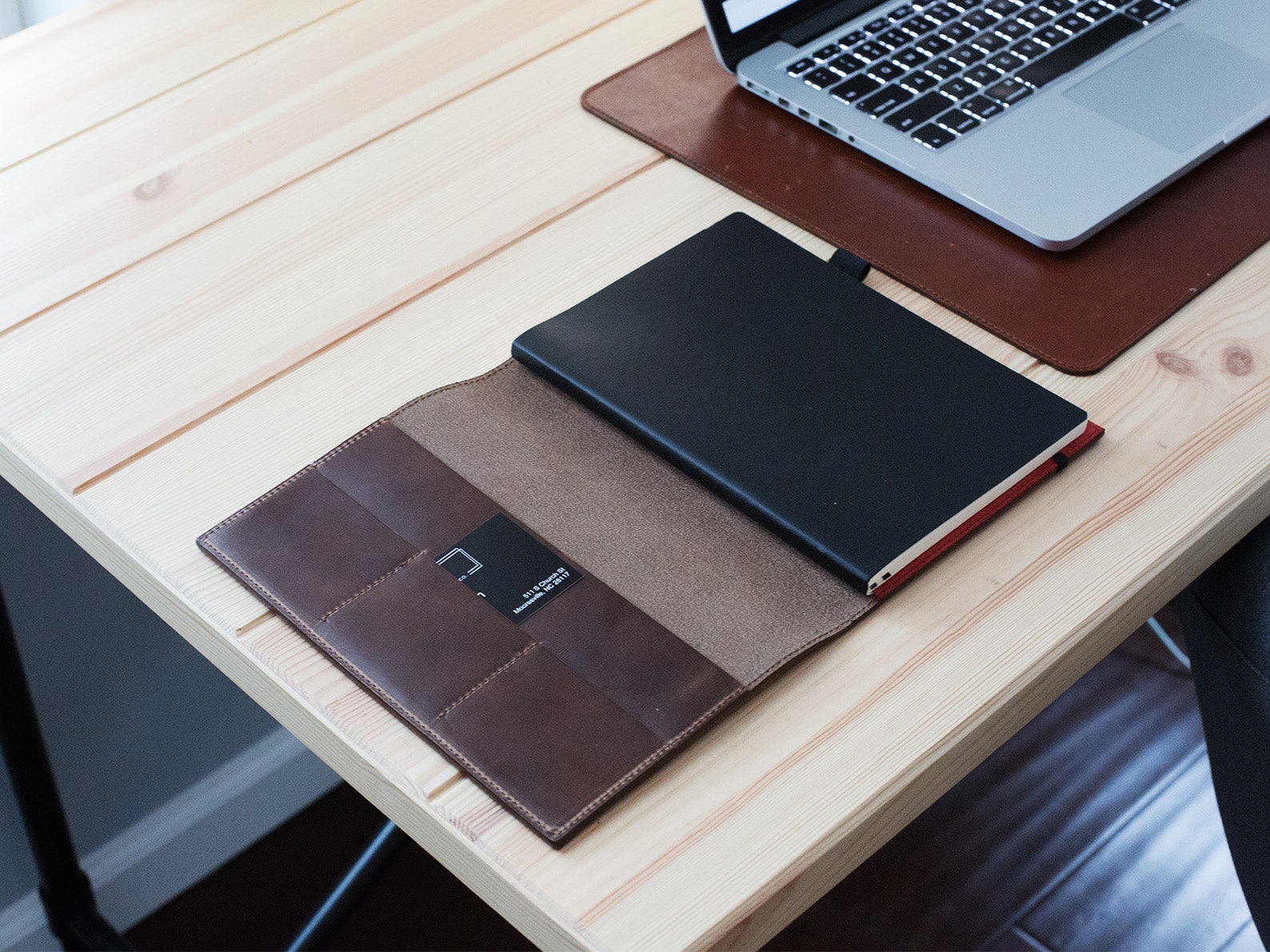 Personalized Leather Folio Journal Cover for A5 | Etsy