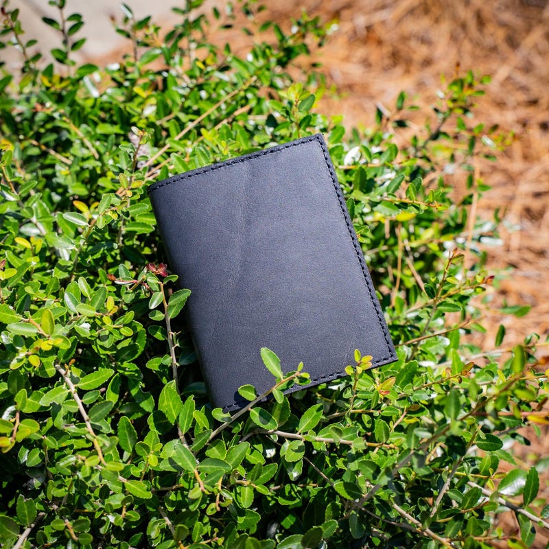 B6 Slim Leather Trifold - Etsy