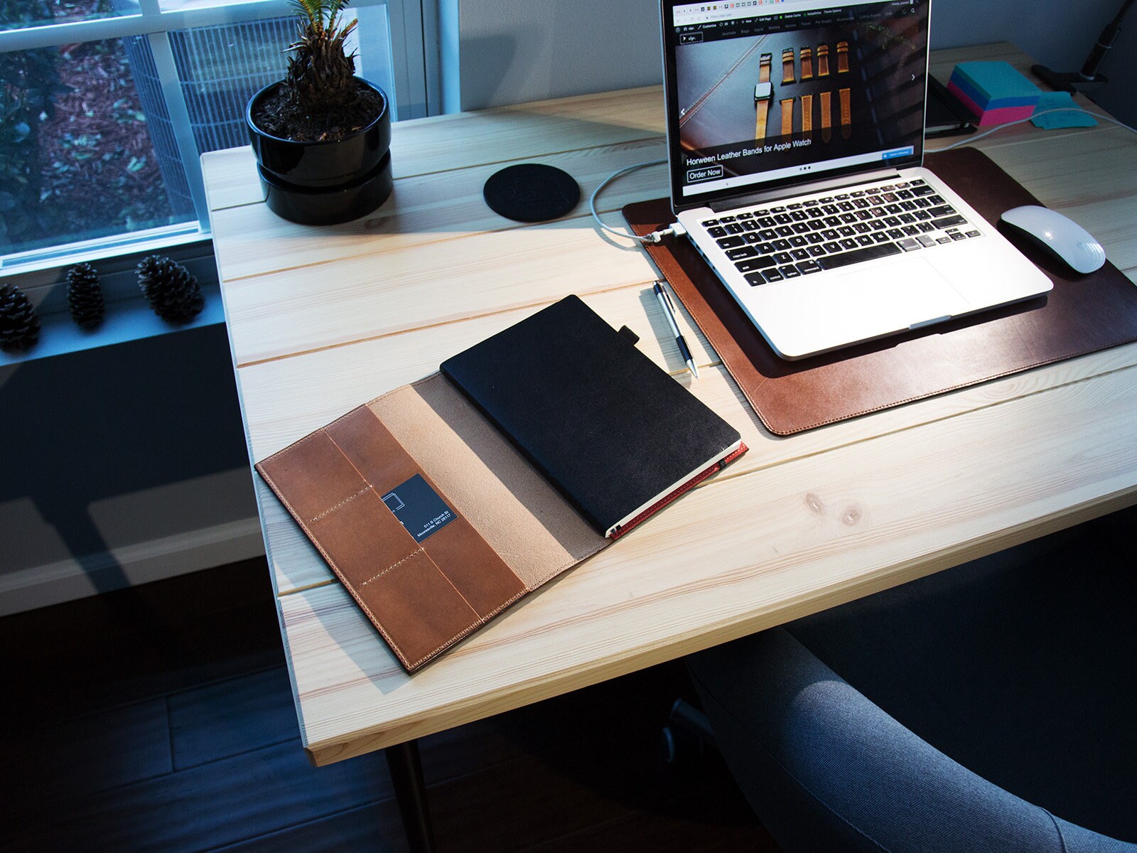 A5 Leather Journal Cover Personalized Leather Portfolio | Etsy
