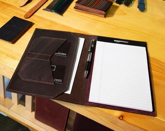 Leather Notepad Cover - Etsy