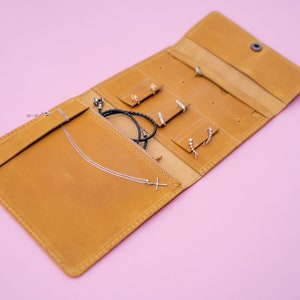 Personalized Leather Jewelry Case, Jewelry Organizer, Travel Jewelry ...