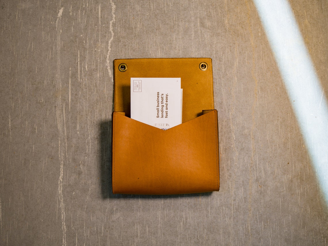Leather Mail Organizer Large Leather Wall Pocket Mail - Etsy