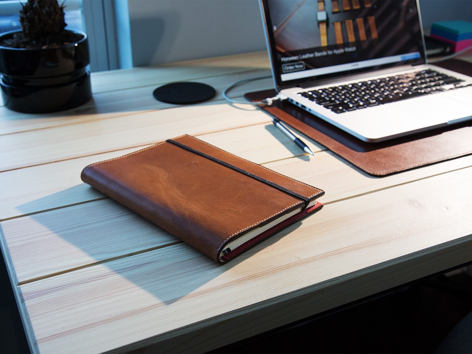A5 Leather Journal Cover Personalized Leather Portfolio | Etsy