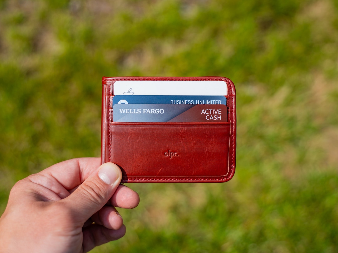 Vintage Leather Wallet, Nine Pockets Wallet, Personalized Small Wallet ...