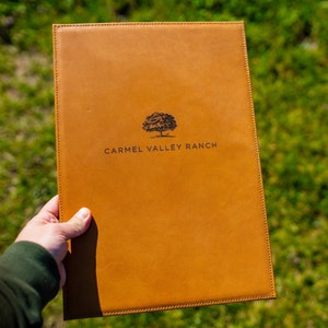 Leather Menu Boad, Engraved Menu Cover, Personalized Menu Folder, Menu ...