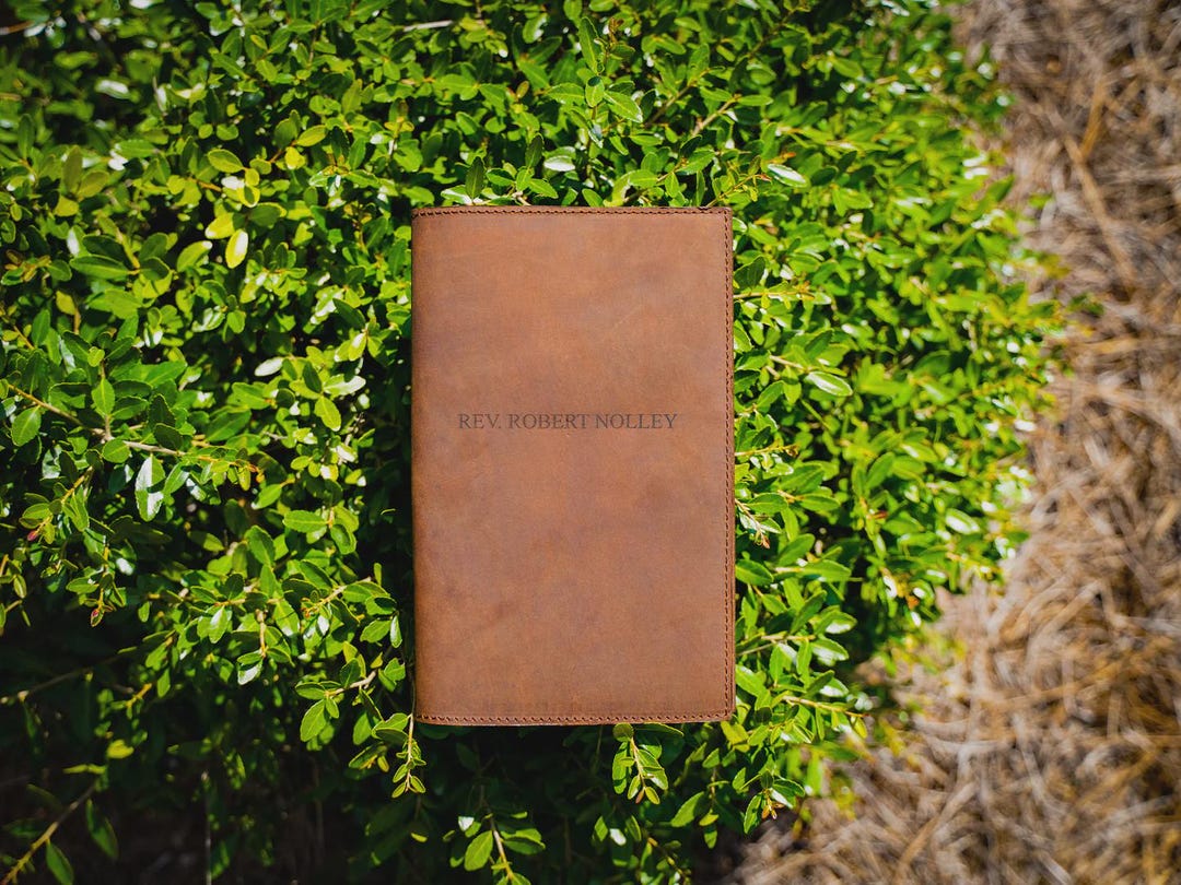 Personalized Leather Journal Cover: Refillable Moleskine Notebook ...