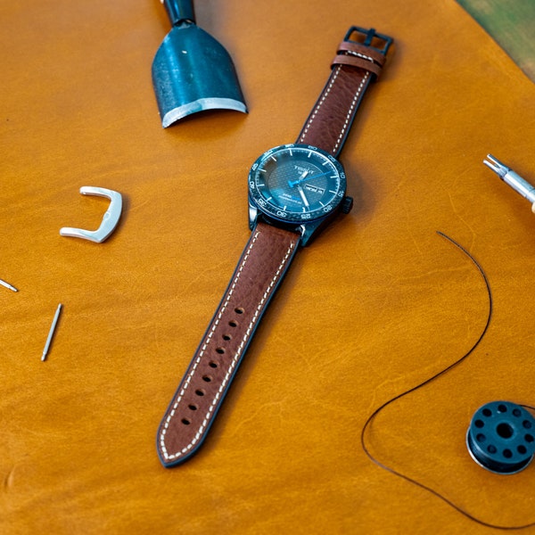 Leather Watch Band - Etsy