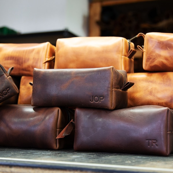 Leather Dopp Kit - Etsy