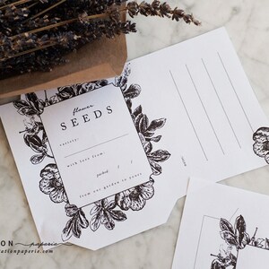 Flower Seed Packet Template - DIY Printable Seed Packet - Homegrown ...