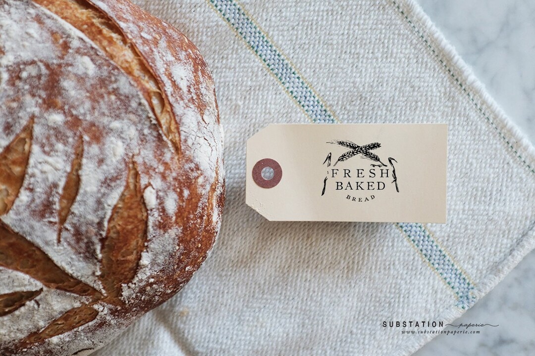 Bread Baking Rubber Stamp - Homemade - Bread Stamp - Baking Stamp ...