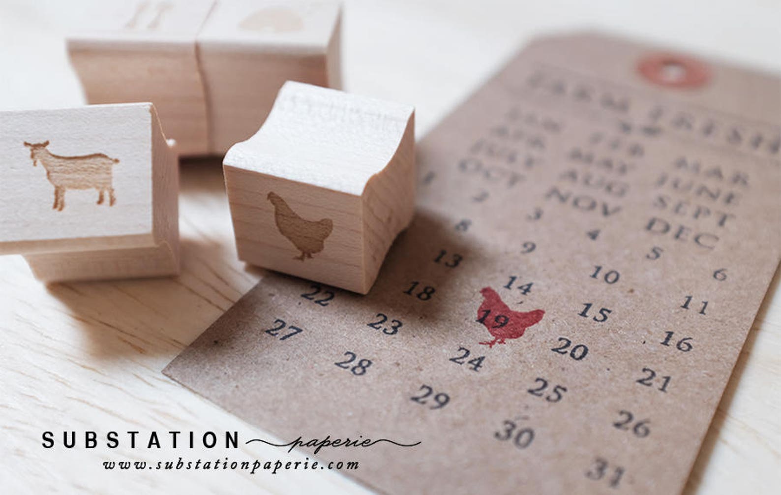 Mini Stamp for Date Stamp - QTY 1 - Chicken Stamp - Cow Stamp - Icon ...