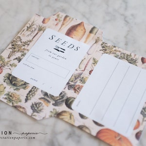 Seed Packet Template DIY Printable Seed Packet Homegrown - Etsy