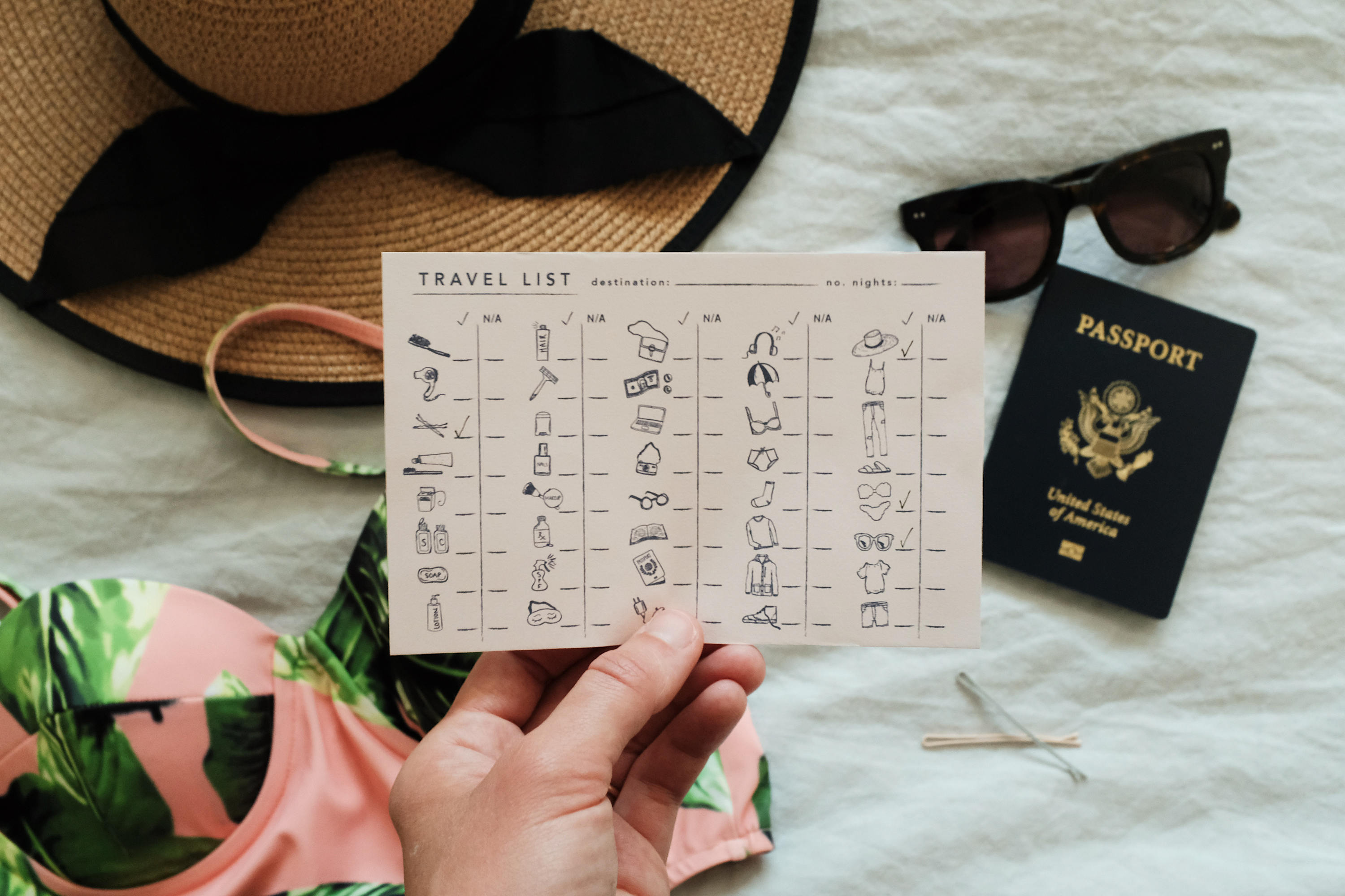 Travel Notepad Packing List Travel Checklist Gift | Etsy