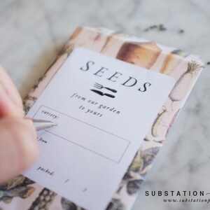 Seed Packet Template DIY Printable Seed Packet Homegrown - Etsy