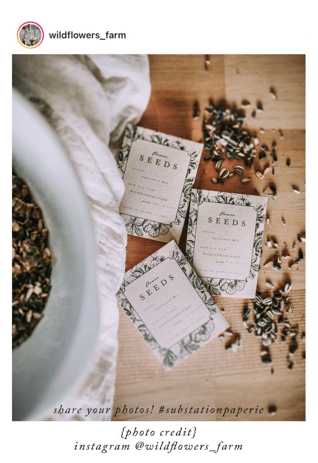 Flower Seed Packet Template - DIY Printable Seed Packet - Homegrown ...