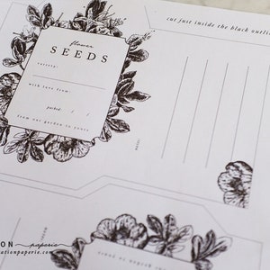 Flower Seed Packet Template - DIY Printable Seed Packet - Homegrown ...