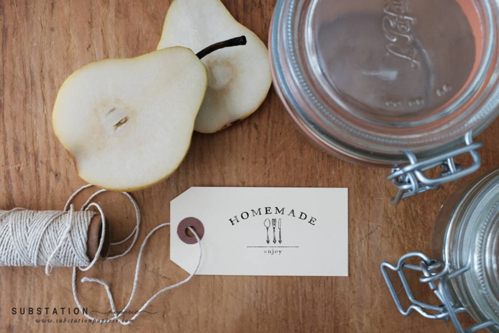 Homemade Stamp - Baked With Love - Bake Sale - Cooking - Rubber Stamp ...