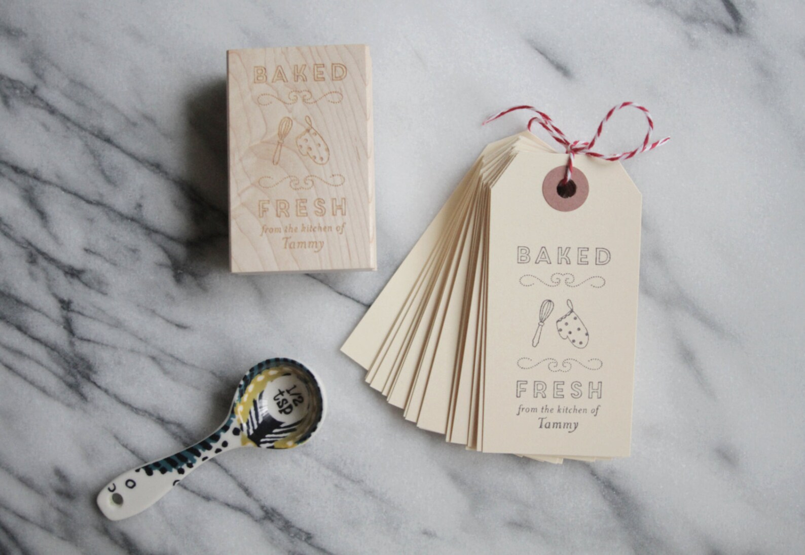 Personalized Baking Label Gift Tag Custom Stamp Cooking - Etsy