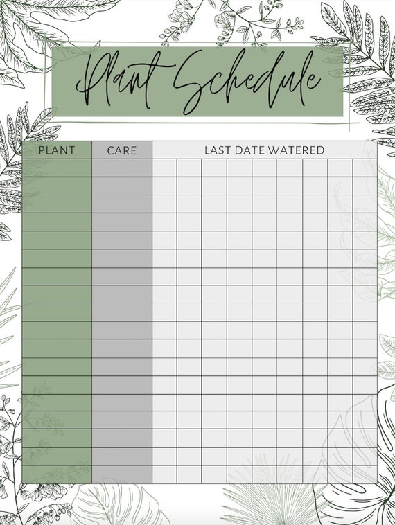 Plant watering table store
