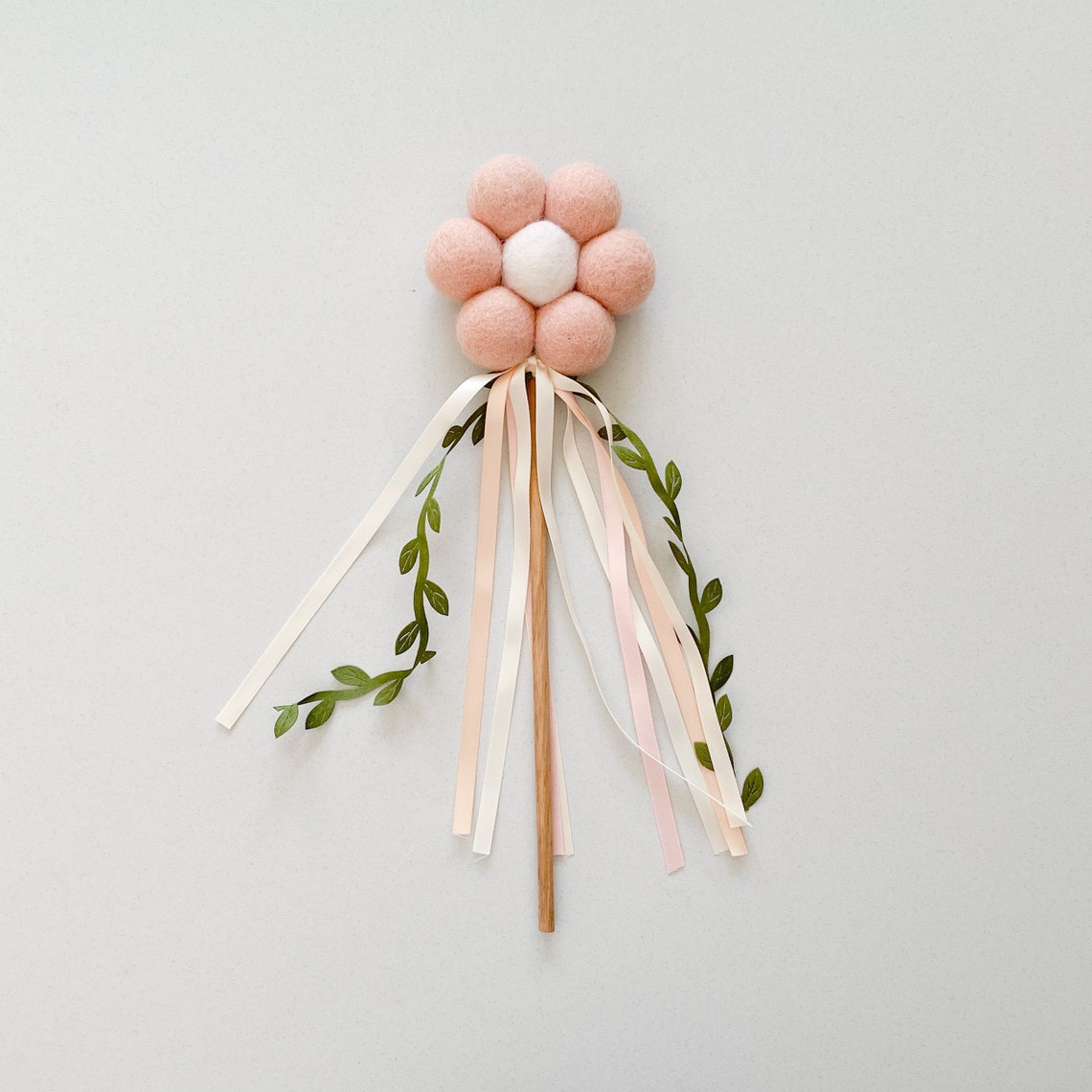 Fairy Wand, Spring Wand, Flower Wand, Birthday Wand, Magic Wand, Felt ...