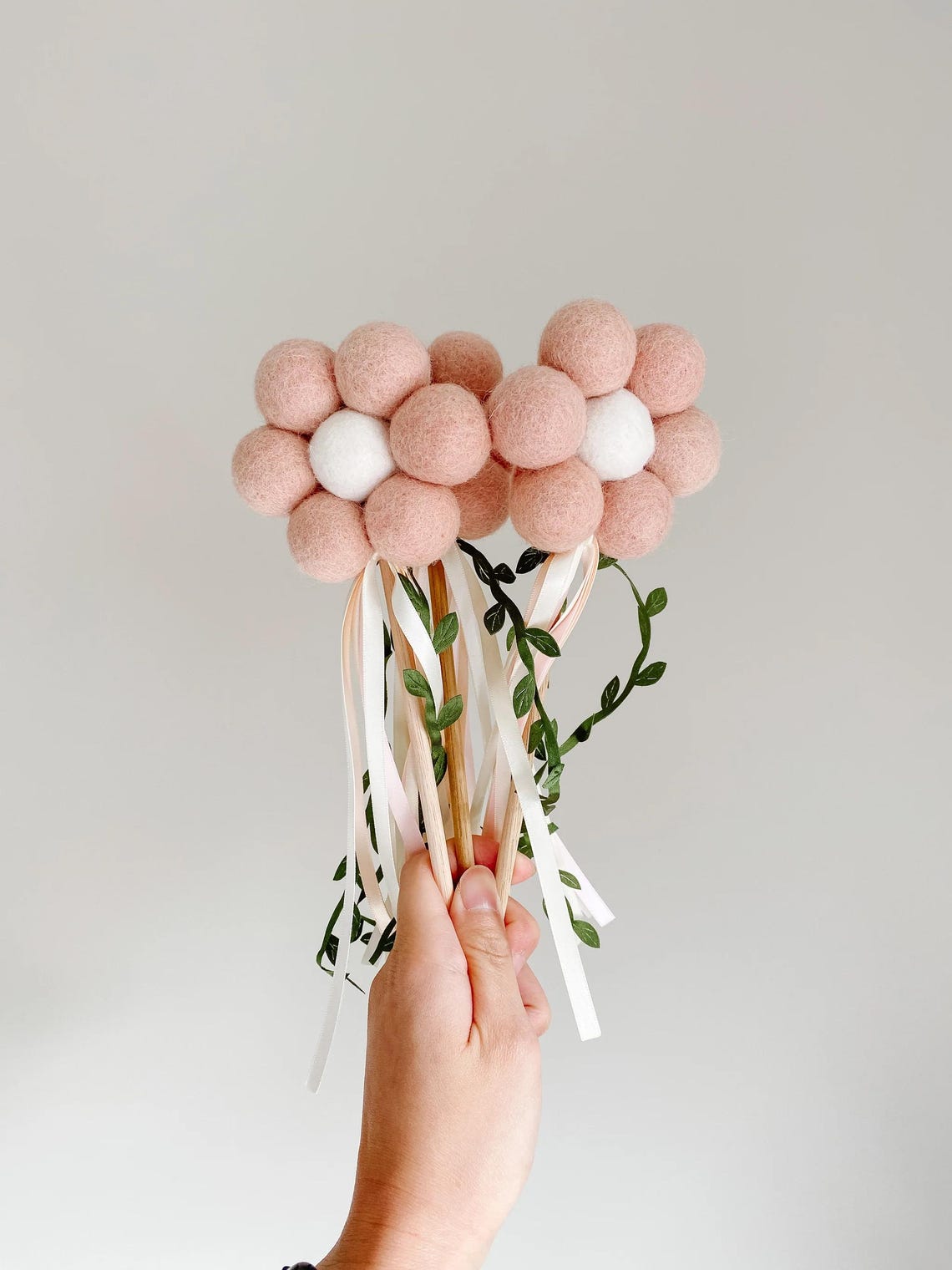 Fairy Wand, Spring Wand, Flower Wand, Birthday Wand, Magic Wand, Felt ...