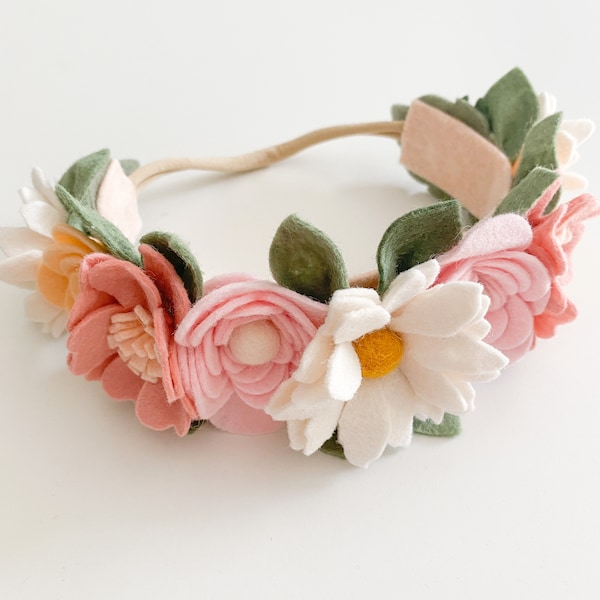 Felt Flower Crown - Etsy