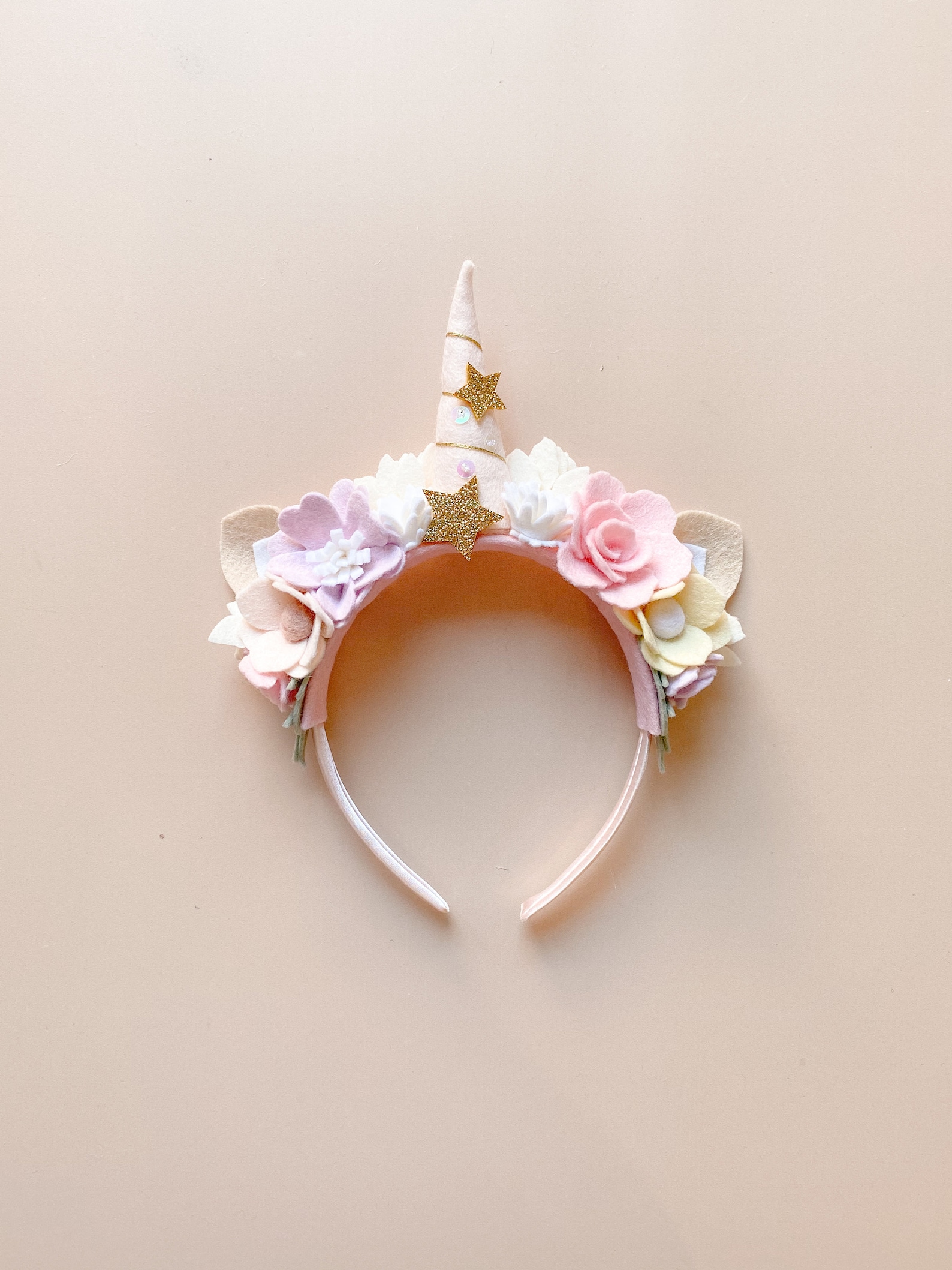 Unicorn Headband, Pink Unicorn Headband, Unicorn Crown, Handmade Felt ...